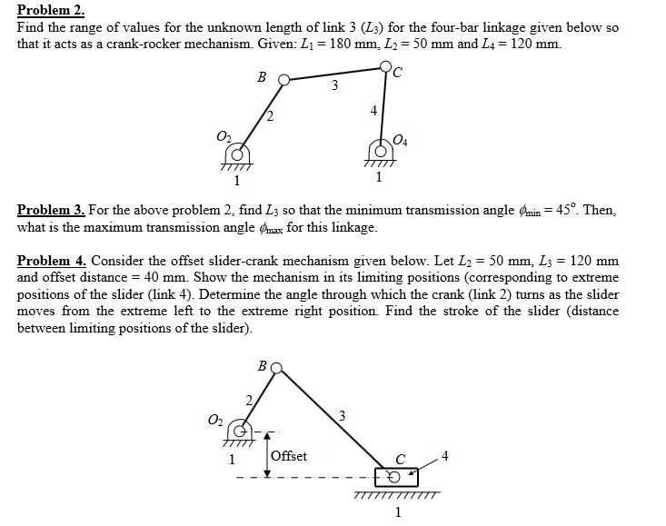 Solved Problem 2 Find the range of values for the unknown | Chegg.com
