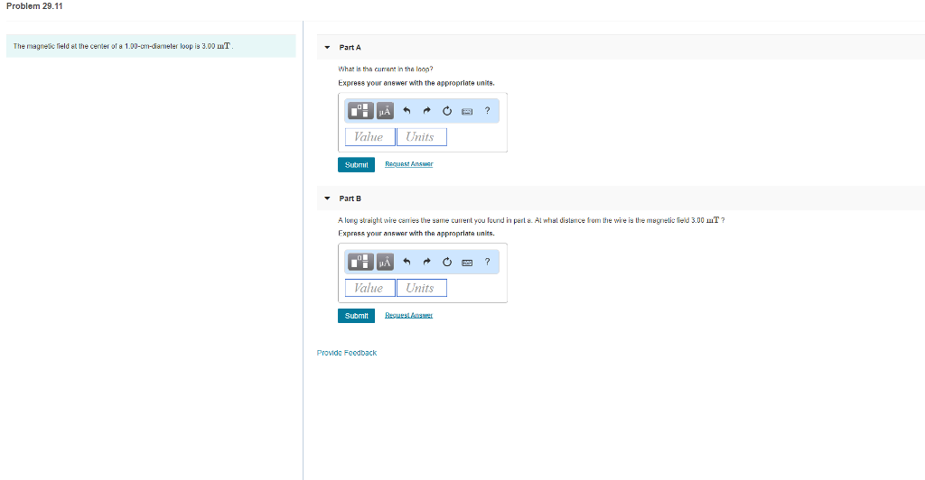 Solved Problem 29.11 loop is 3.00 Part A What is tha curn in | Chegg.com