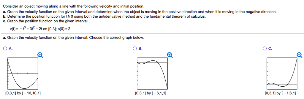 Solved Consider an object moving along a line with the | Chegg.com