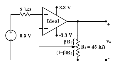 Solved Given: The operational amplifier in the above circuit | Chegg.com