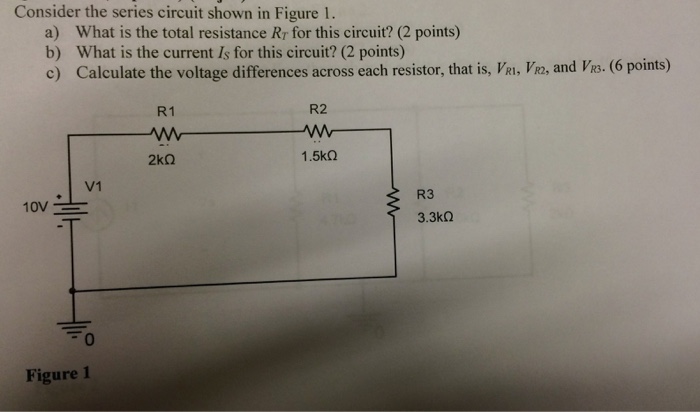 Solved Consider the series circuit shown in Figure 1. a) | Chegg.com