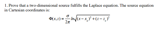 Prove that a two-dimensional source fulfills the | Chegg.com