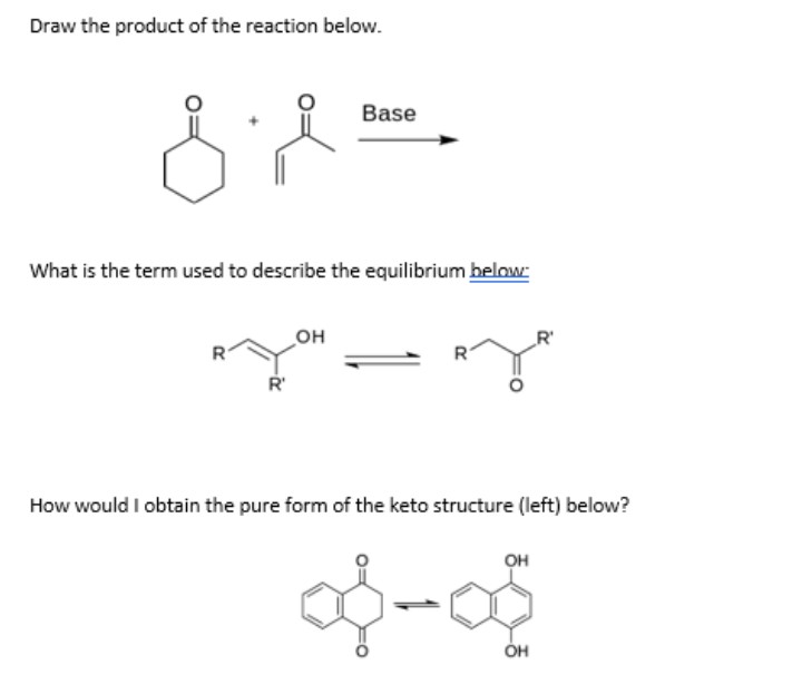 Solved Draw the product of the reaction below. O Base What | Chegg.com