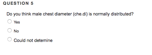 The normal distribution In this lab we'll investigate | Chegg.com
