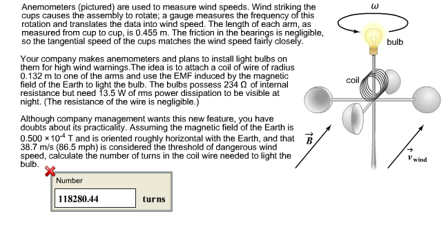 Solved Anemometers (pictured) are used to measure wind | Chegg.com