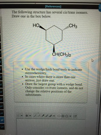 Solved The following structure has several cis/trans | Chegg.com