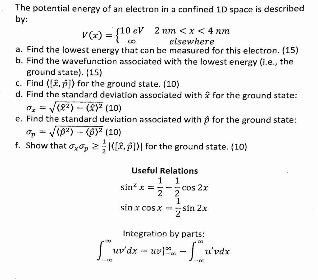 The wavefunction of a system at time t 0 is described | Chegg.com