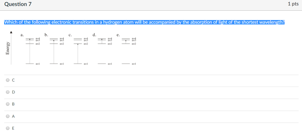 Solved Question 7 1 pts Which of the following electronic | Chegg.com