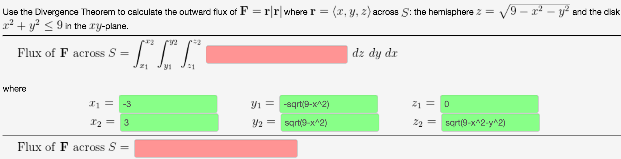 Solved Use the Divergence Theorem to calculate the outward | Chegg.com
