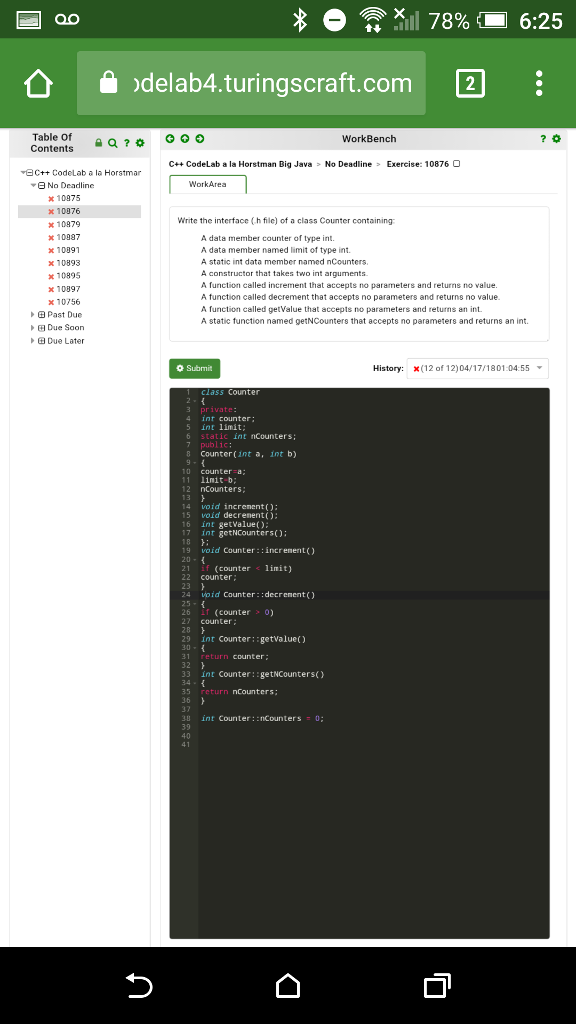 delab4.turingscraft.com 2 Welcome, Kathleen Tabak | Chegg.com