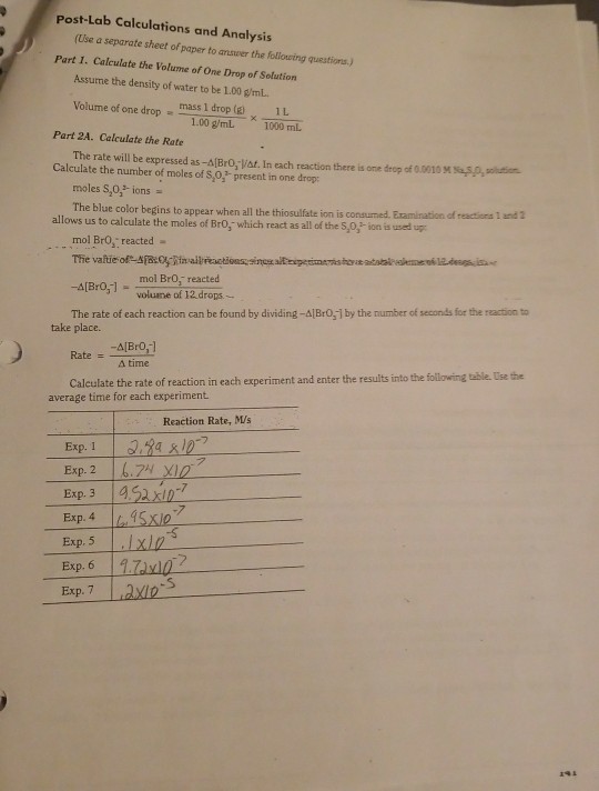 Solved I was working on my lab for chemistry and was only | Chegg.com