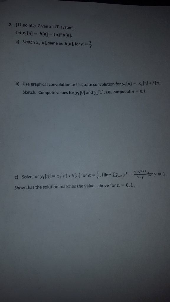 Solved Use graphical convolution to illustrate convolution | Chegg.com