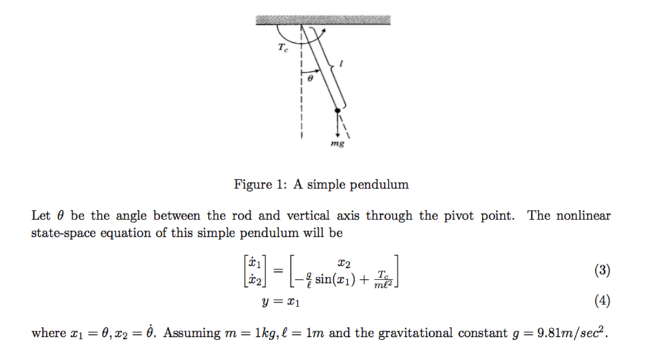 T. mg Figure 1: A simple pendulunm Let ? be the angle | Chegg.com