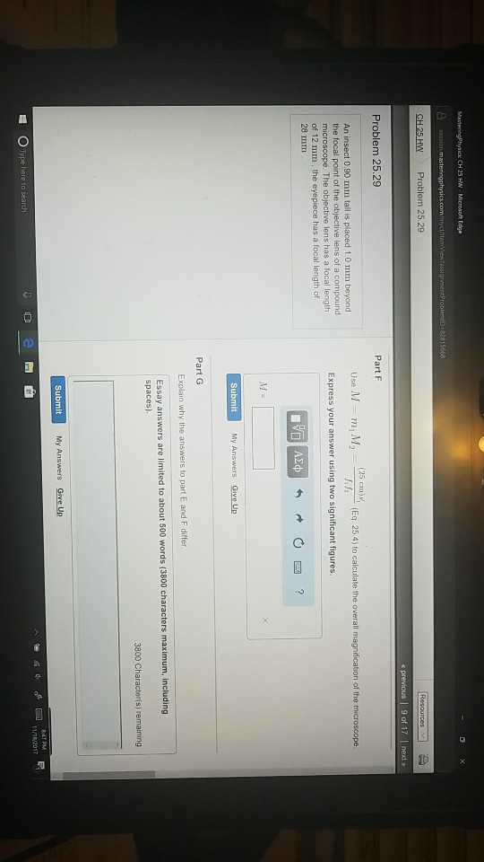 Solved 凸 ID 82815668 CH 25 HW Problem 25.29 Problem 25.29 | Chegg.com