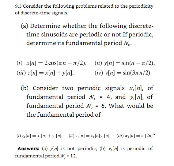 Solved 9.3 Consider the following problems related to the | Chegg.com