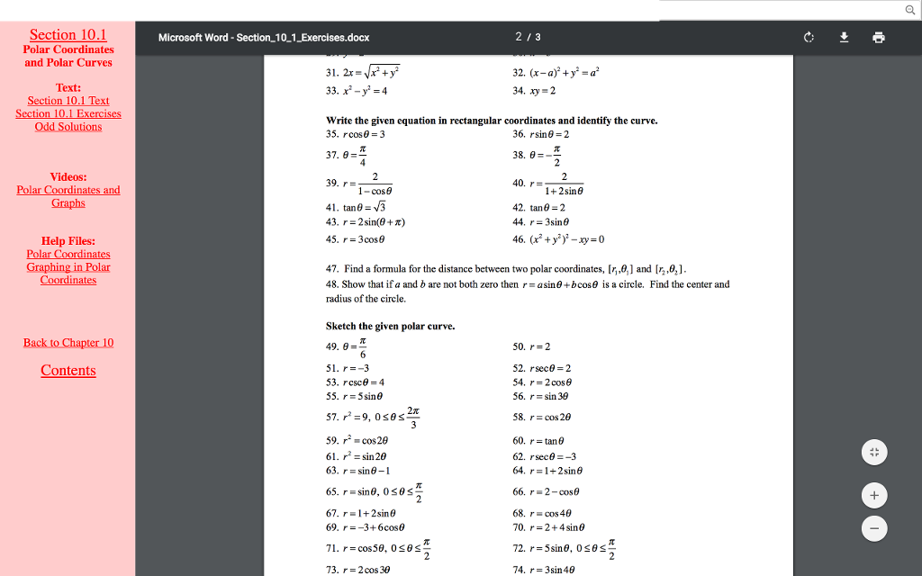 Solved Could you please solve problem 42 and problem 86. | Chegg.com