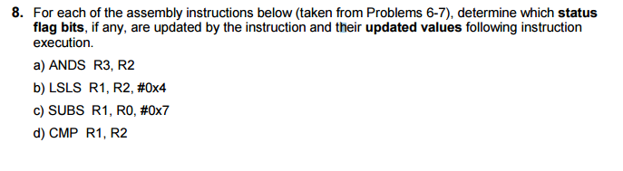 Solved 6. Determine the result of executing each of the | Chegg.com