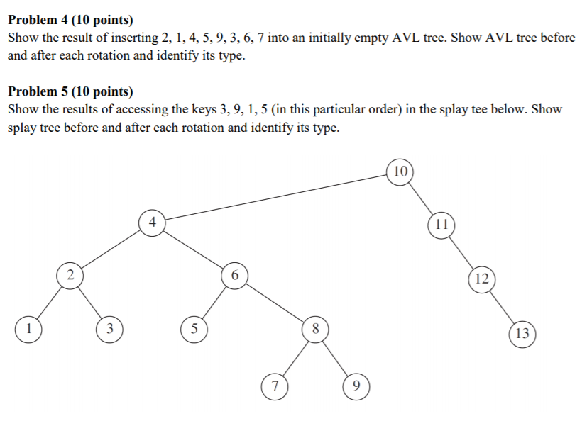 Solved Problem 1 10 Points Give The Prefix Infix And
