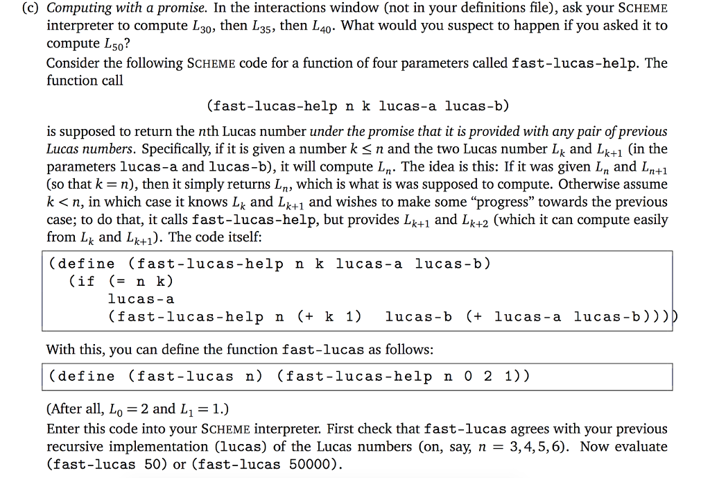 Solved The Lucas numbers are a sequence of integers, named | Chegg.com