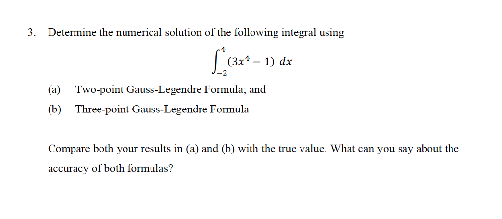Solved Determine the numerical solution of the following | Chegg.com