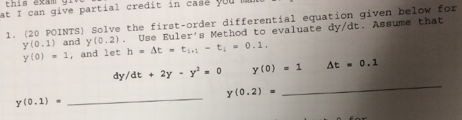 Solved Solve the first - order differential equation given | Chegg.com