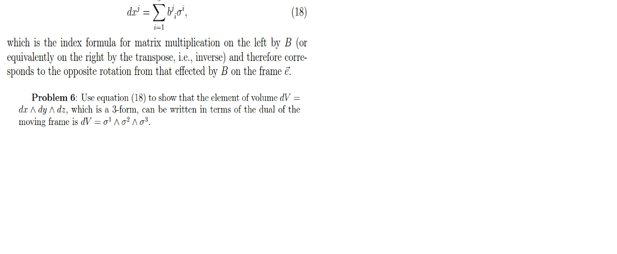 which is the index formula for matrix | Chegg.com