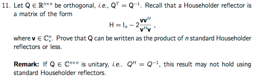 Solved Let Q epsilon R^n times n be orthogonal, i.e., Q^T = | Chegg.com