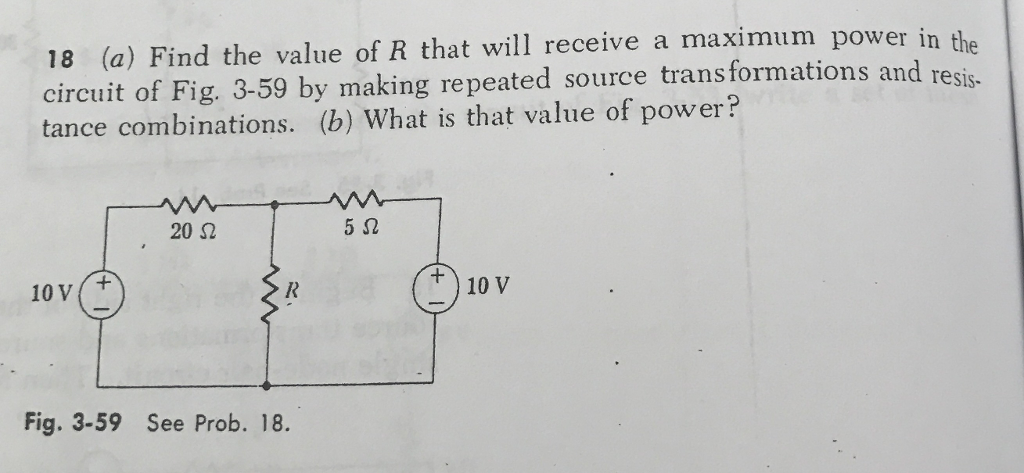 Solved (a) Find the value of R that will receive a maximum | Chegg.com
