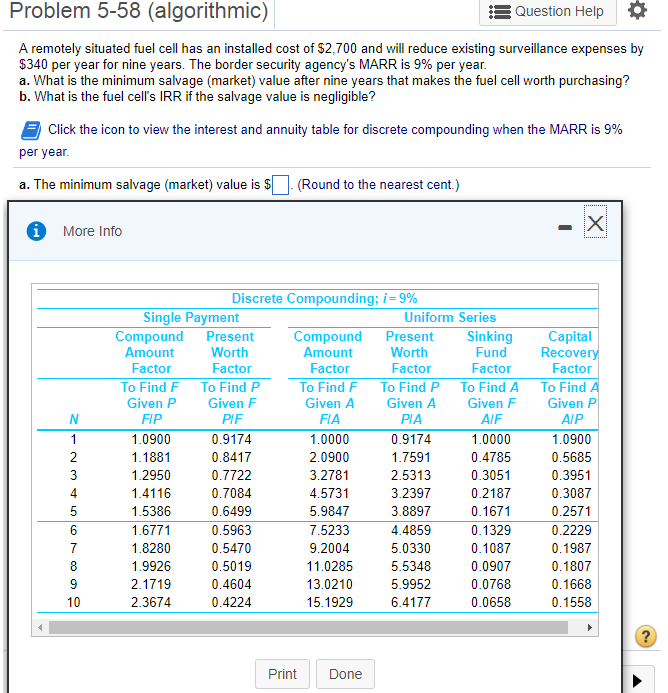 Solved Problem 5-58 (algorithmic) Question Help A remotely | Chegg.com