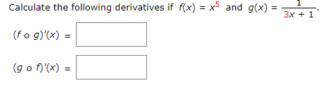 Solved Calculate the following derivatives if f(x)x and | Chegg.com