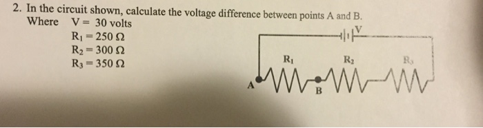 Solved In the circuit shown, calculate the voltage | Chegg.com