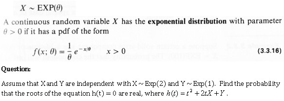 Solved X ~ EXP(theta) A continuous random variable X has | Chegg.com