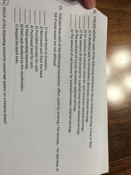 Solved Indicate whether each of the following statements | Chegg.com