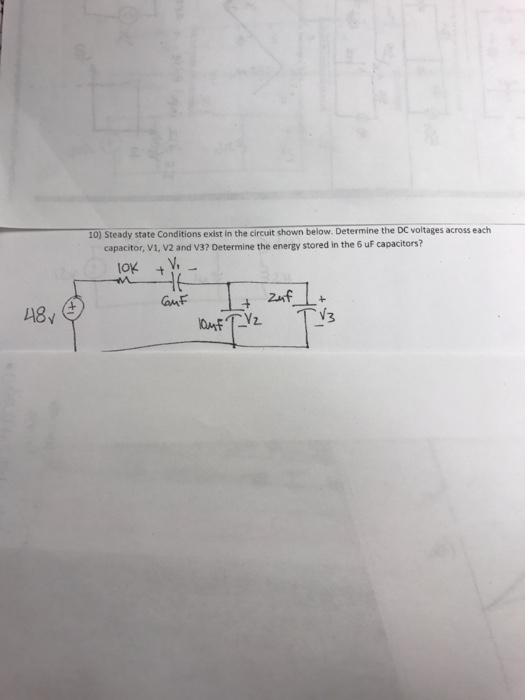 Solved Steady State Conditions Exist In The Circuit Shown