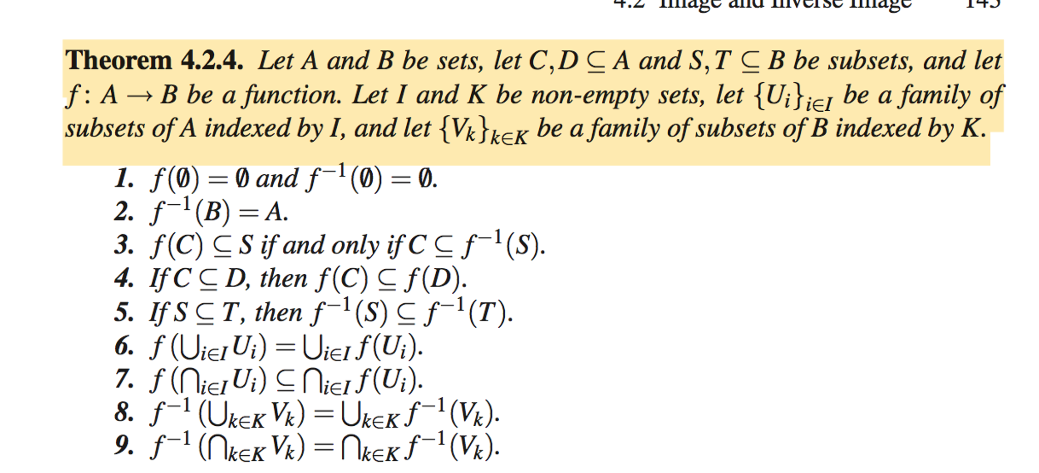 Solved Prove the theorem #7 and show by an example that in | Chegg.com