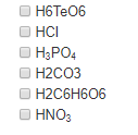 Solved Which of the following acids are polyprotic? (Choose | Chegg.com