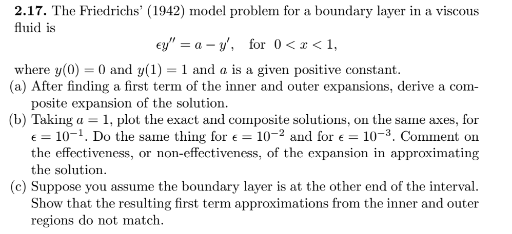 Solved The Friedrichs' (1942) model problem for a boundary | Chegg.com
