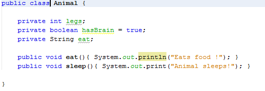 Solved public classl Animal private int legs: private | Chegg.com