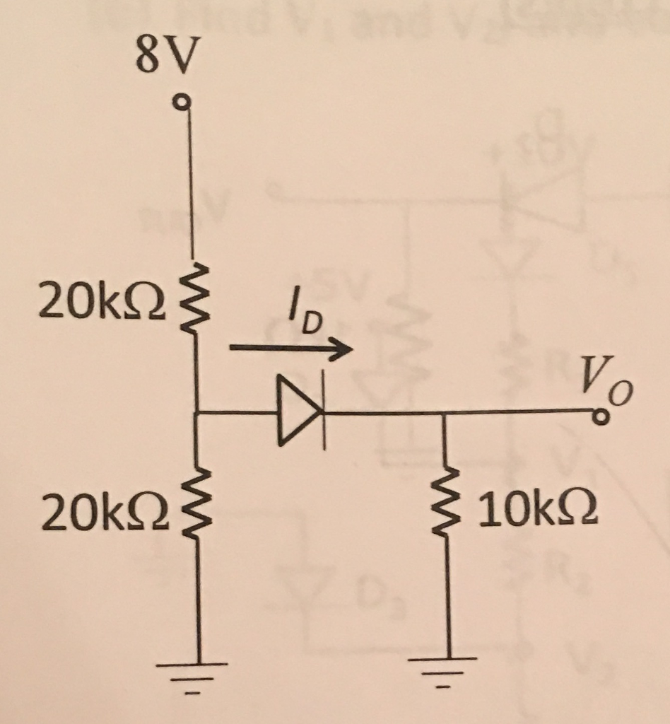 Solved Consider the circuit below. Assume the diode has | Chegg.com