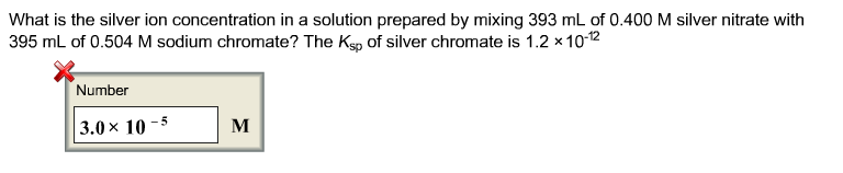 Solved What is the silver ion concentration in a solution | Chegg.com