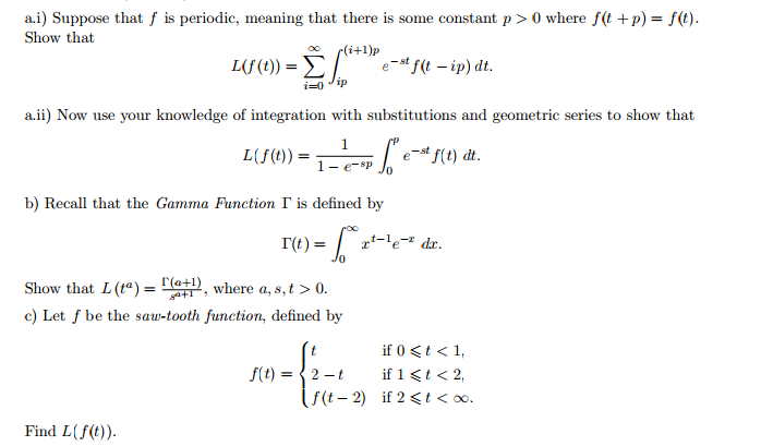 Solved Suppose that f is periodic, meaning that there is | Chegg.com