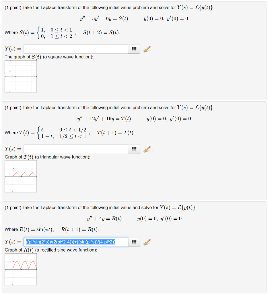 Solved Take the Laplace transform of the following initial | Chegg.com