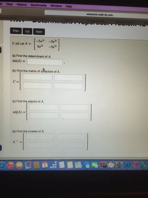 Solved it View History Bookmarks Window Help Prev Up Next | Chegg.com