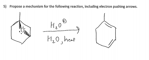 Solved Propose a mechanism for the following reaction, | Chegg.com