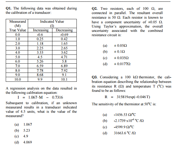 Solved The following data was obtained during the | Chegg.com