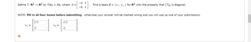 Solved Define T: R2-R2 by T(x)-Ax, where A-1-4 1 Find a | Chegg.com