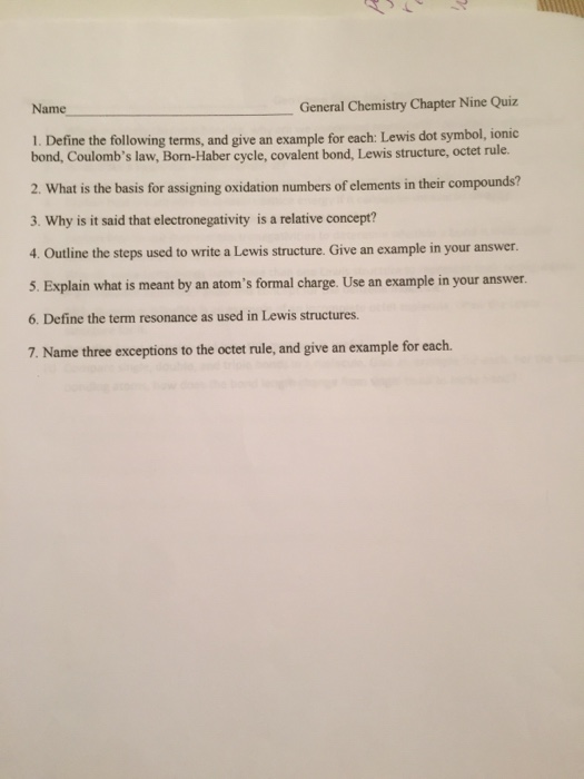 Solved Define the following terms, and give an example for | Chegg.com