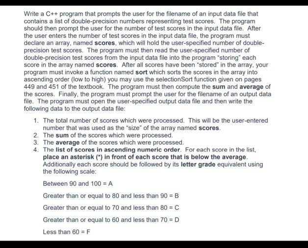 Solved Write a C++ program that prompts the user for the | Chegg.com