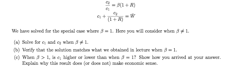 With Log Utility The Solution To The Neoclassical