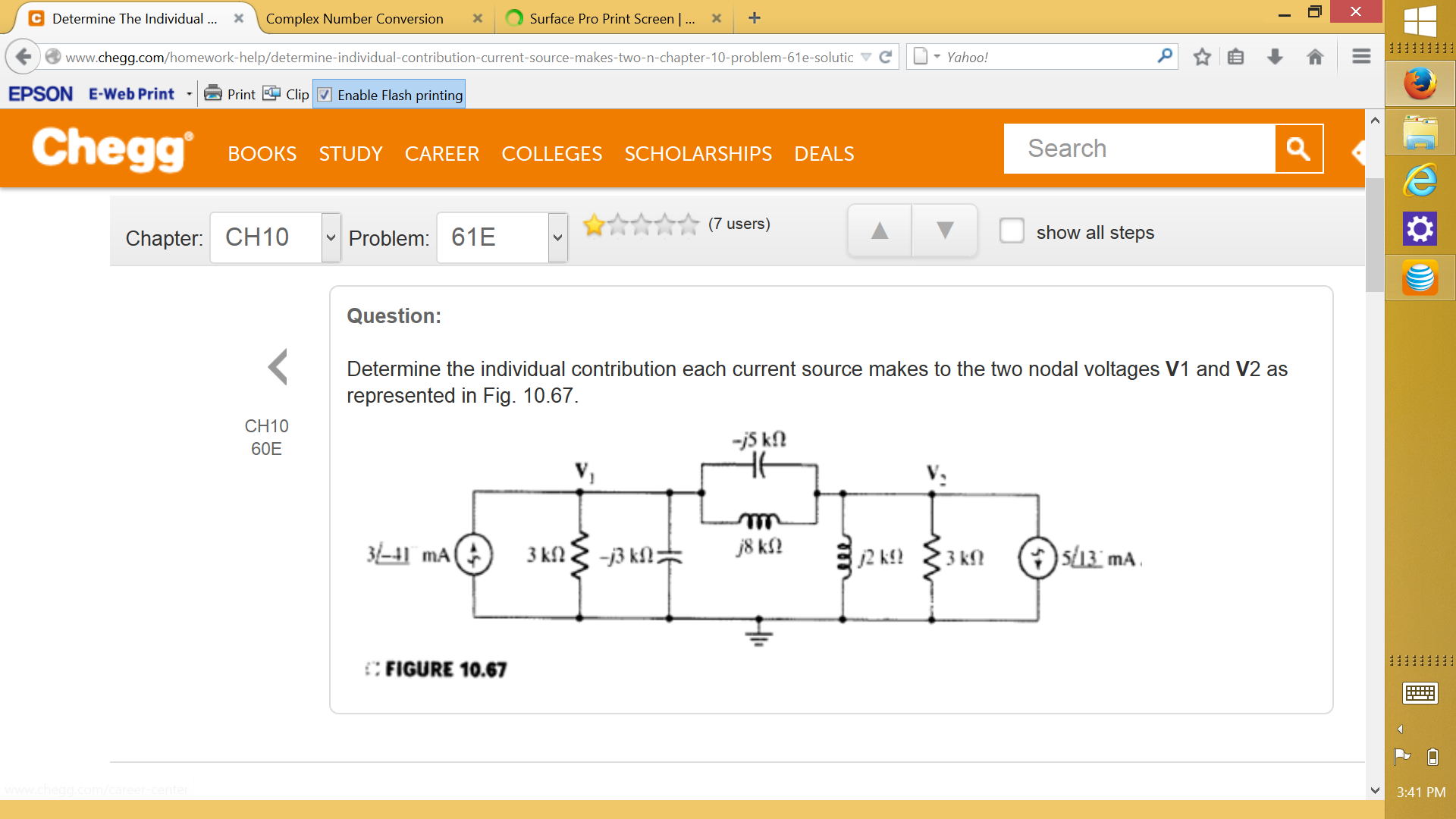 Solved Determine the individual contribution each current | Chegg.com